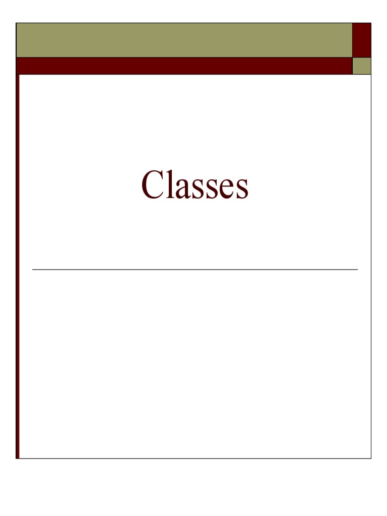 Classes Pdf Programming Constructor Object Oriented Programming 9504