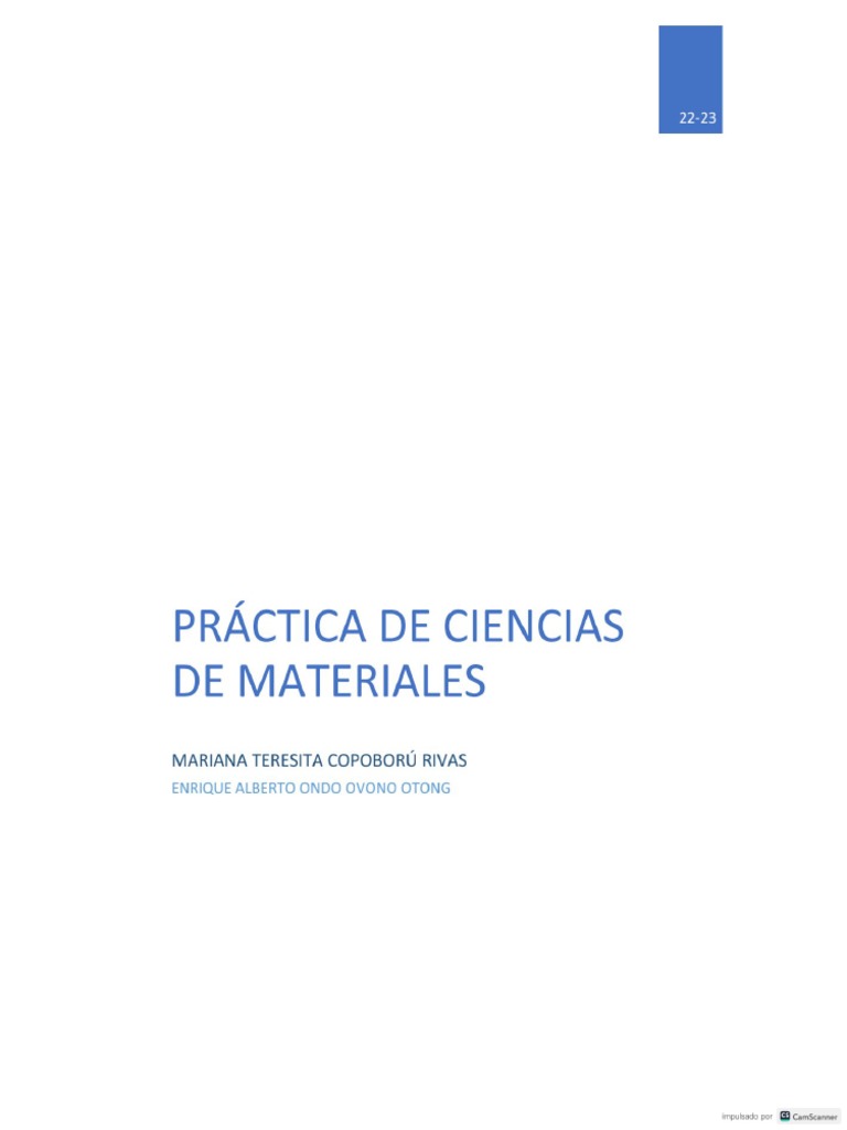 Practica Materiales | PDF