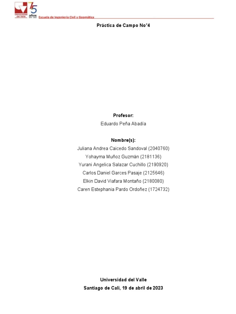 Práctica de Campo No4 | PDF | Métodos y materiales de enseñanza | Tecnología