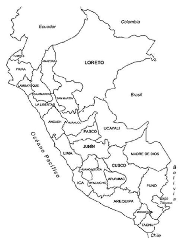 Mapa Del Perú | PDF
