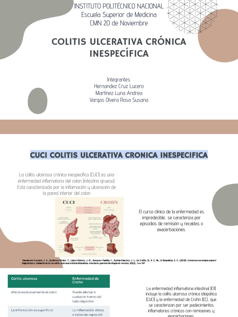 Colitis Ulcerativa Crónica Inespecífica: Guía | PDF | Medicina CLINICA ...
