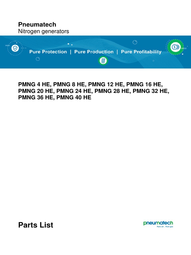 Pneumatech PMNG 4-40 HE Spare Parts List EN 2930719661 PDF | PDF