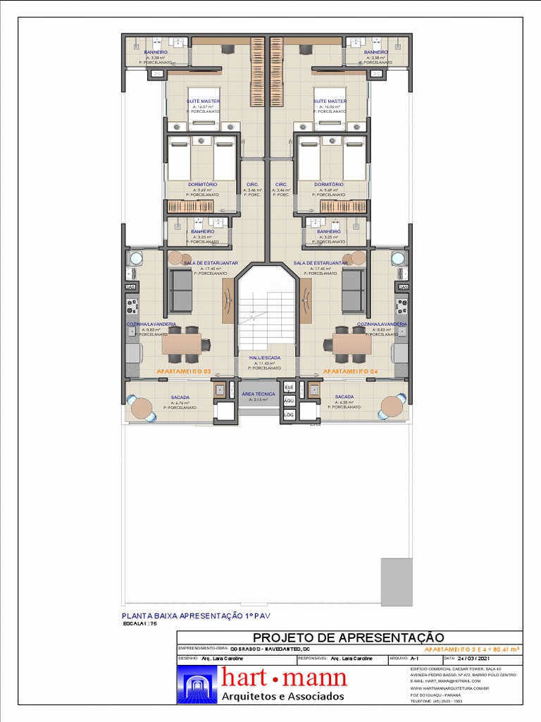 Planta Baixa Apresentação - 1° Pav PDF | PDF