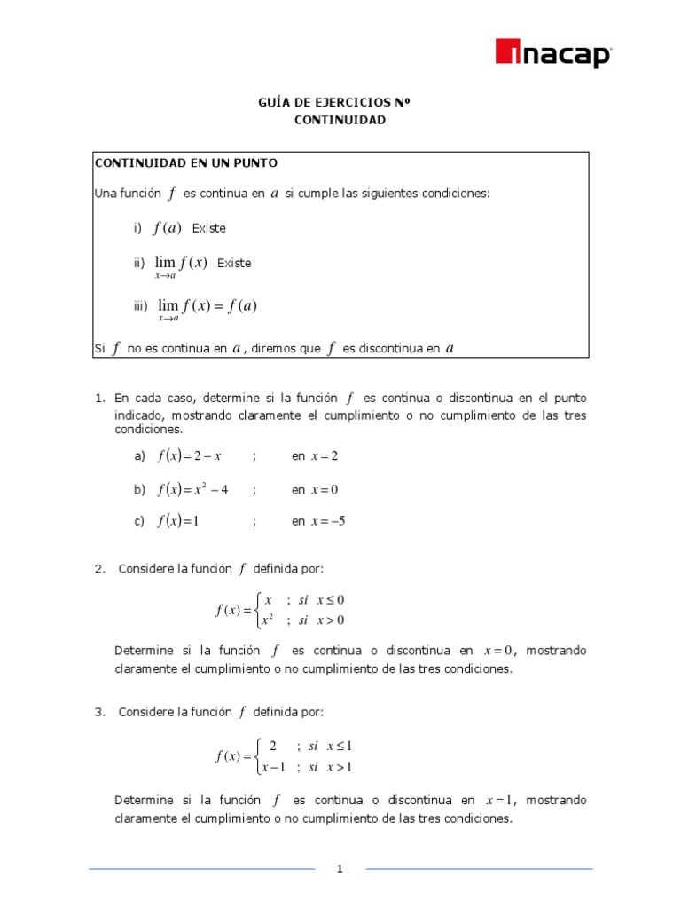 3 - Guia N°3 - Continuidad PDF | PDF