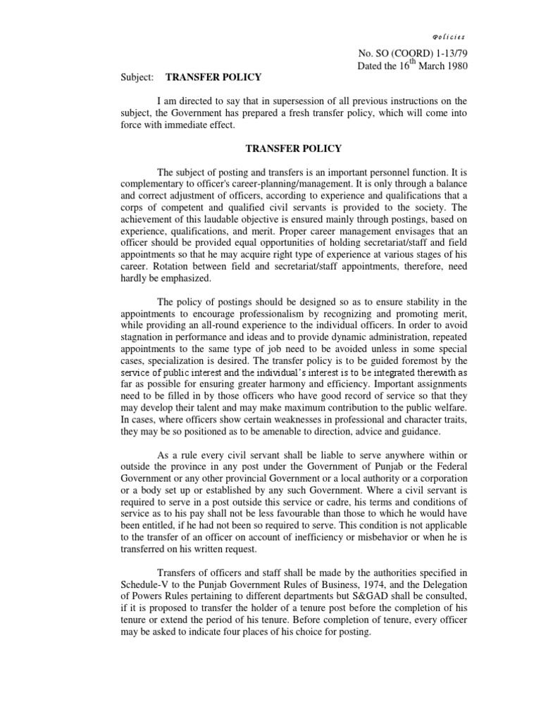 Transfer Policy PDF | PDF | Controlled Substances Act | Judgment (Law)