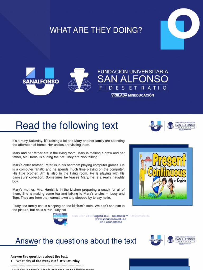 7 - What Are They Doing-Reading | PDF