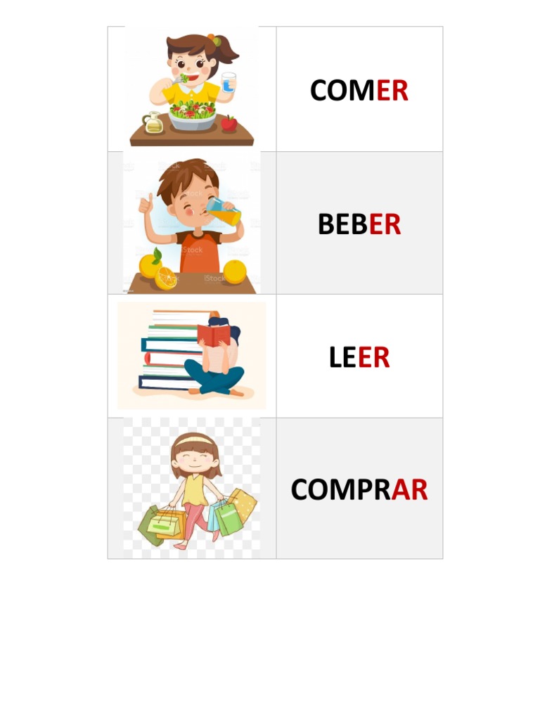 A1.1 - Memory Verbos Regulares | PDF