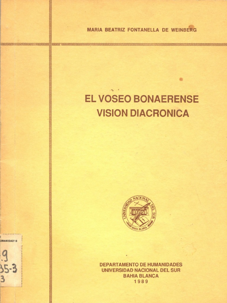 El Voseo Bonaerense (Fontanella) PDF | PDF