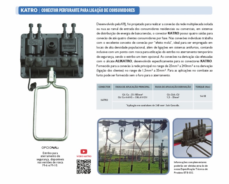 Conector KATRO para Ligação de Consumidores | PDF