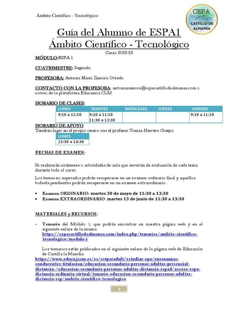 Presencia Espa1 Act 2C PDF | PDF
