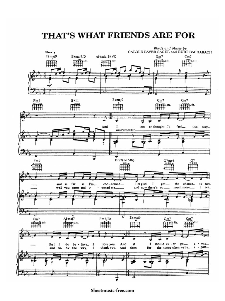 That's What Friends Are For - Dionne-Warwick | PDF