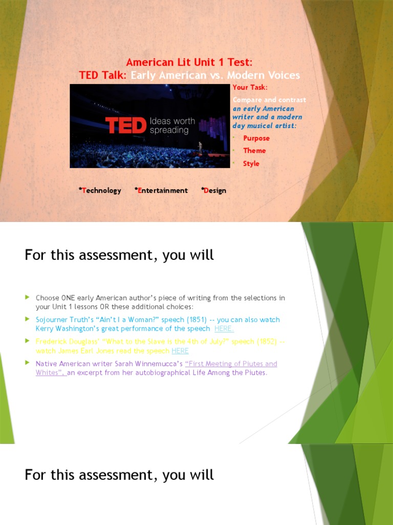 American Lit Unit 1 Test (1).pptx | PDF