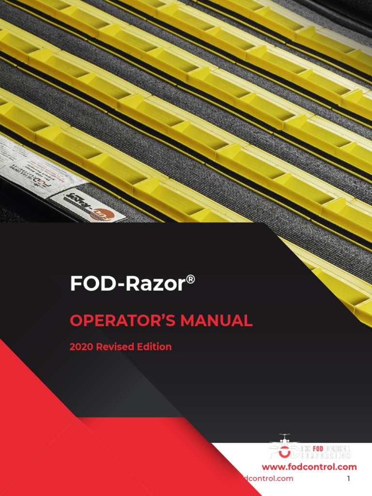 FOD Razor™ Manual 2020 PDF | PDF