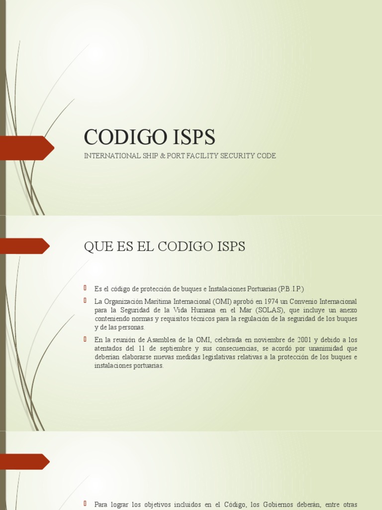 Codigo Isps | PDF