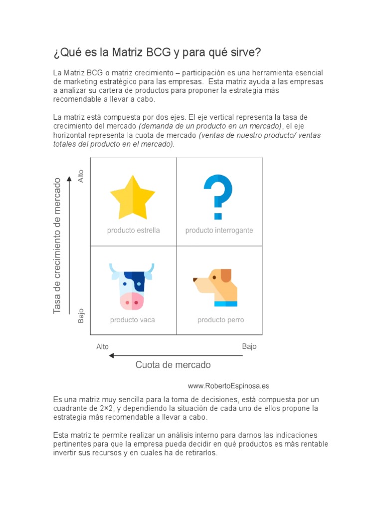 Matriz BCG: Análisis de Productos Estratégicos | PDF