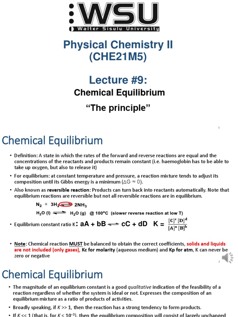 ICE Method for Chemical Equilibrium | PDF