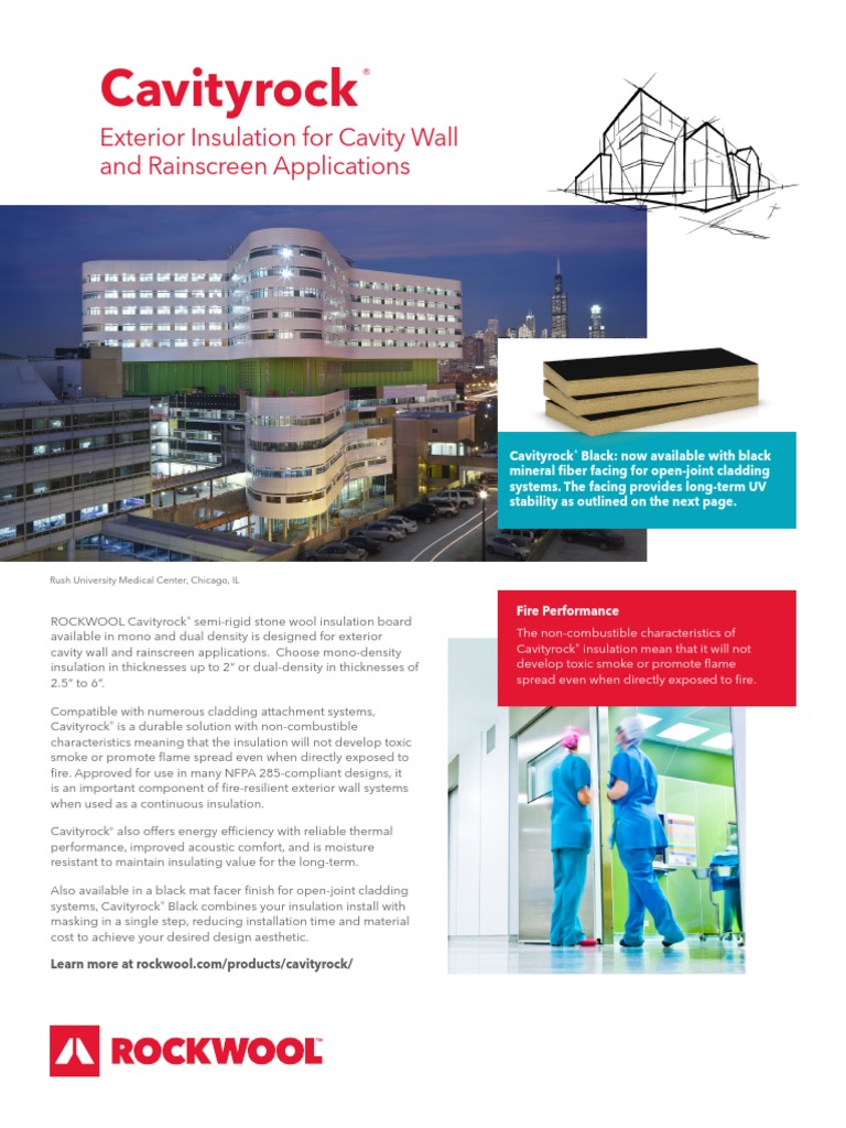 Cavityrock Cavity Wall and Rainscreen Applications Techdata PDF | PDF