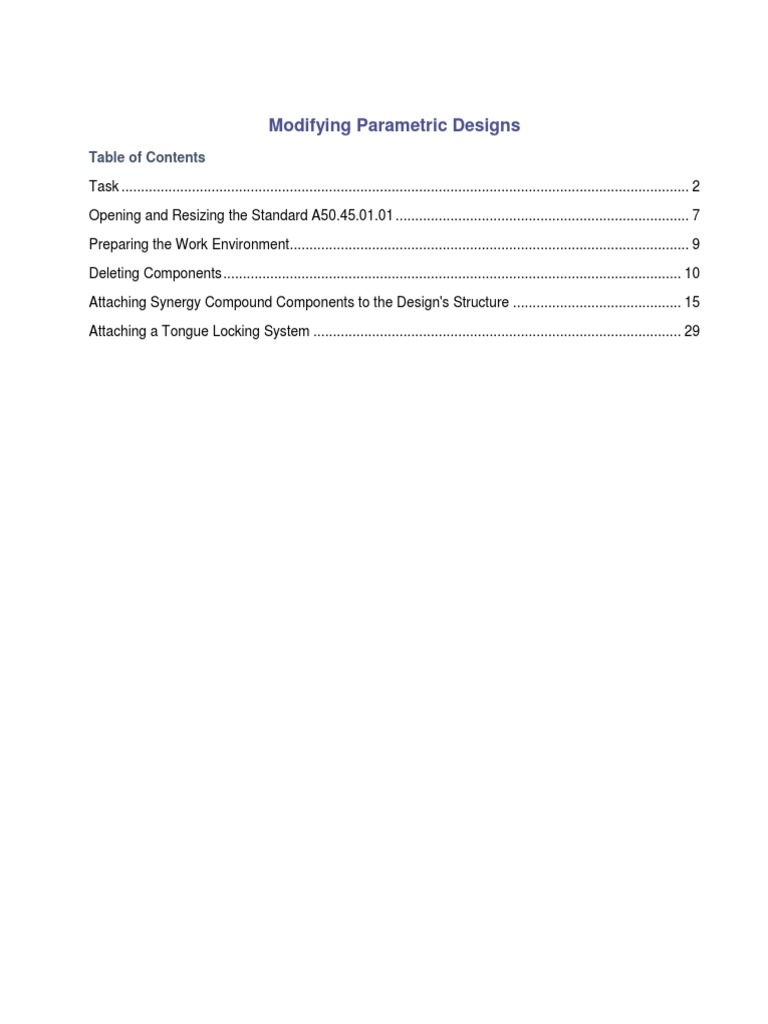 Modifying Parametric Designs | PDF