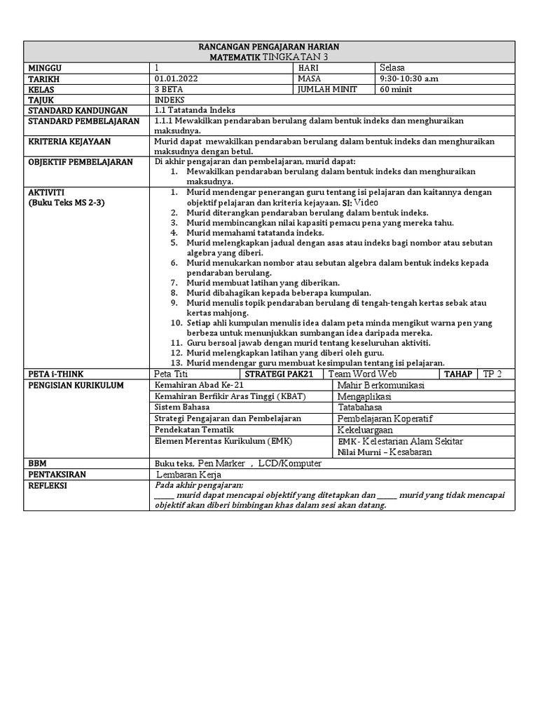 1.1 Tatatanda Indeks | PDF