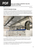 11kV Indoor Substation Layout Designs | PDF | Electrical Substation ...