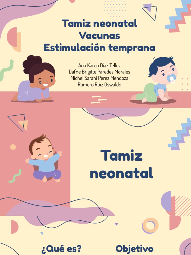 Tamiz Neonatal, Vacunas y Estimulacion Temprana | PDF