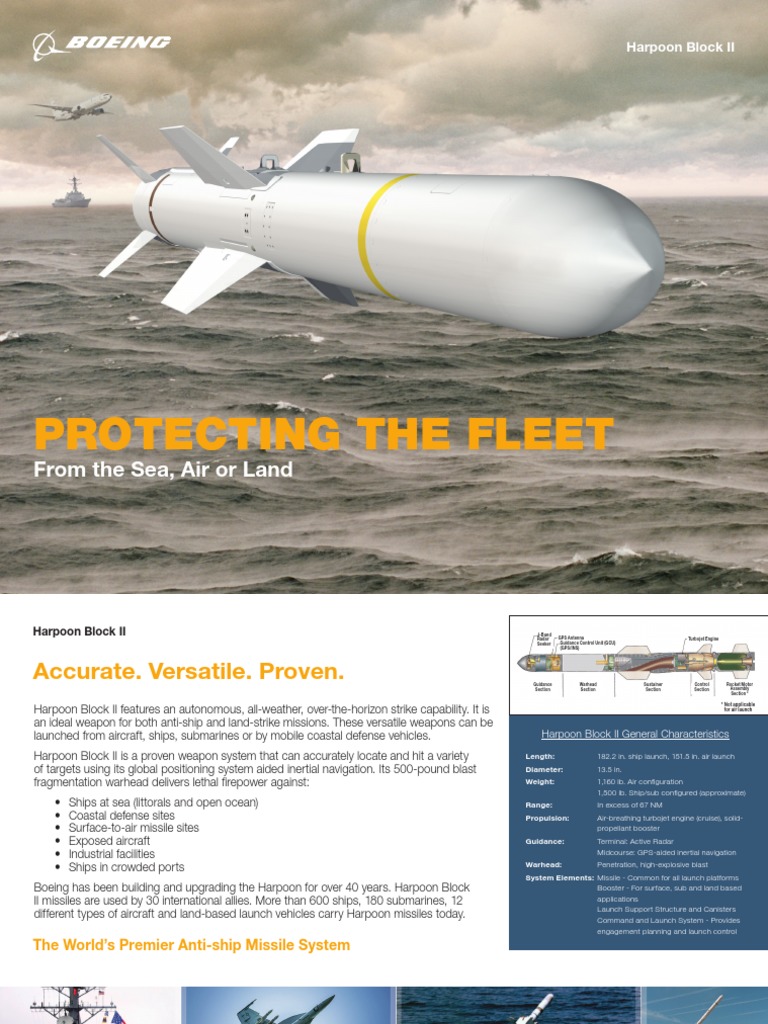 Misiles Harpoon Block II PDF | PDF