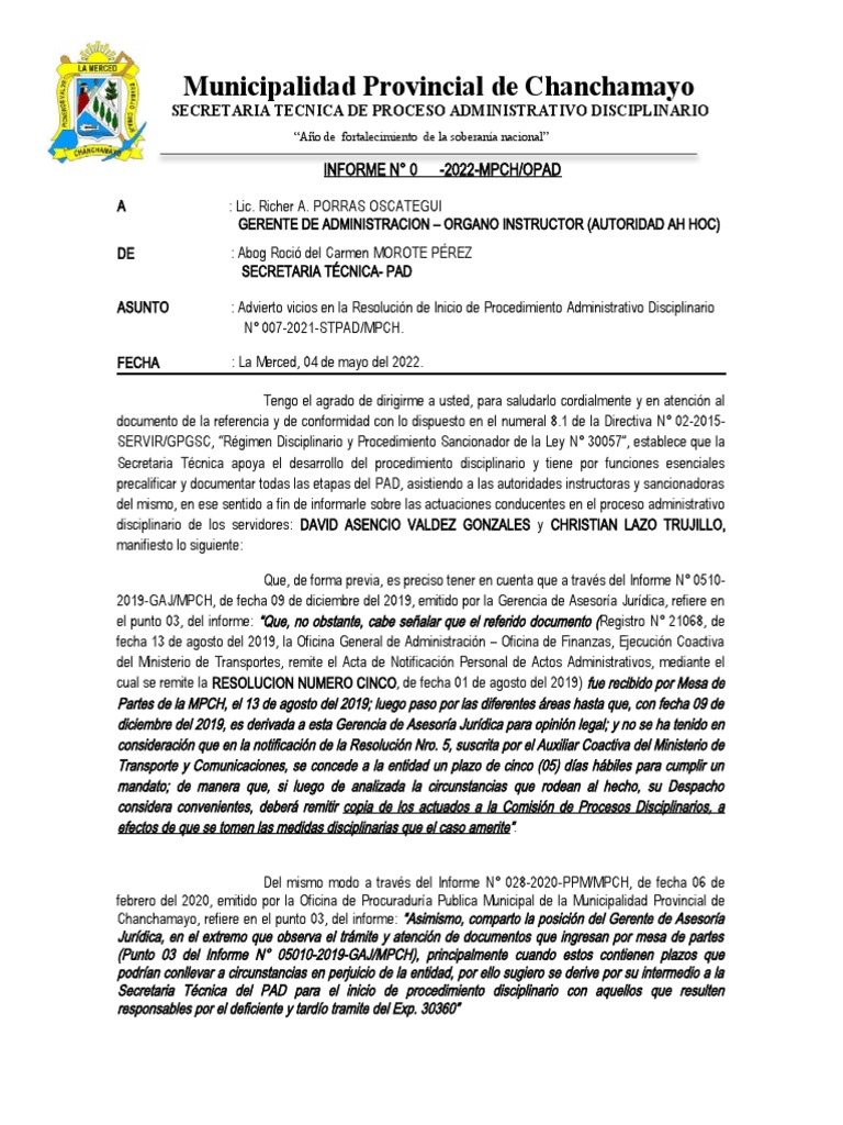 Informe2022nulidad Caso Cedula de Notificacion de Soat | PDF