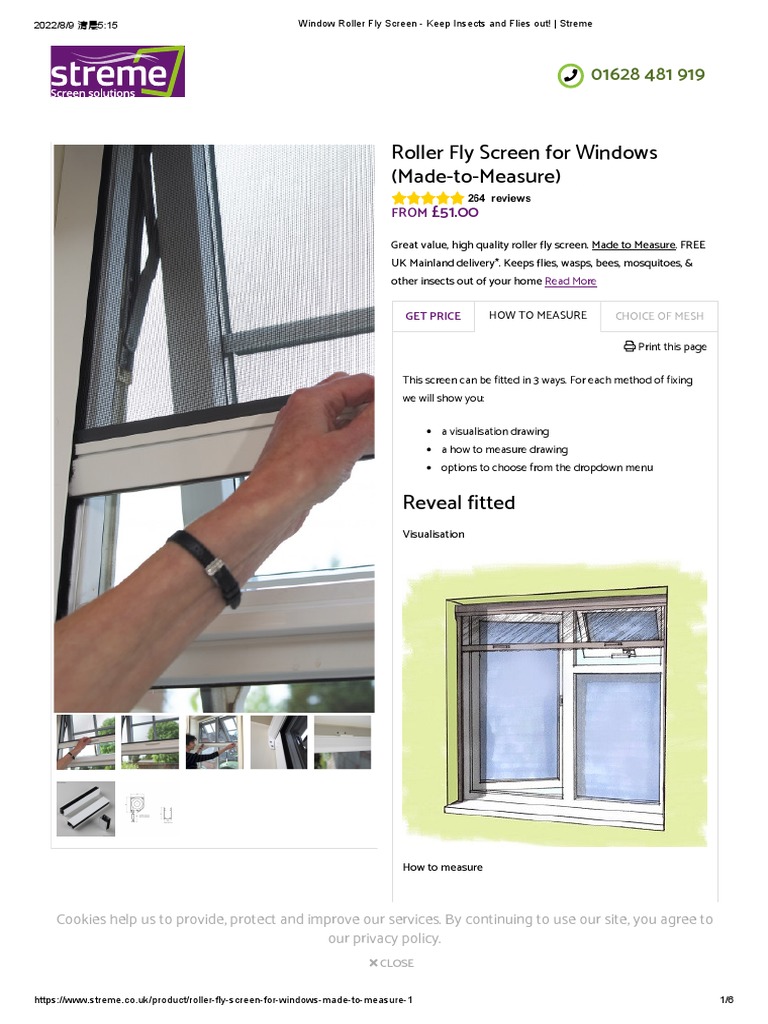 Window Roller Fly Screen - Keep Insects and Flies Out! - Streme PDF ...