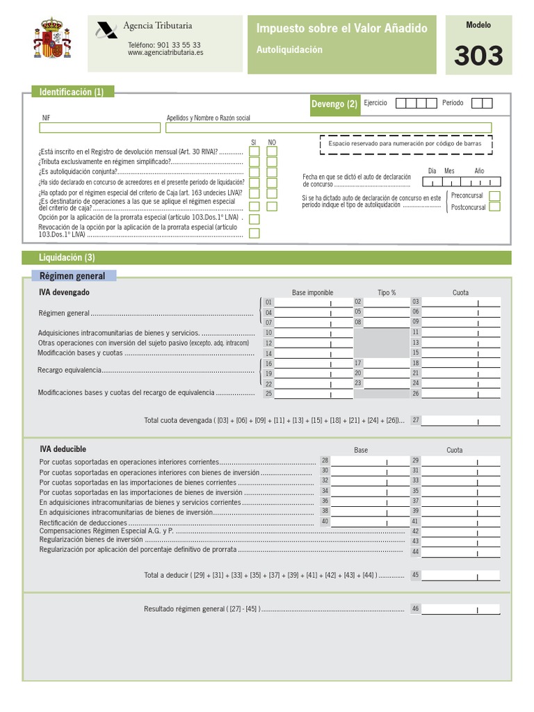 Modelo 303 PDF | Download Free PDF | Devengo | Liquidación