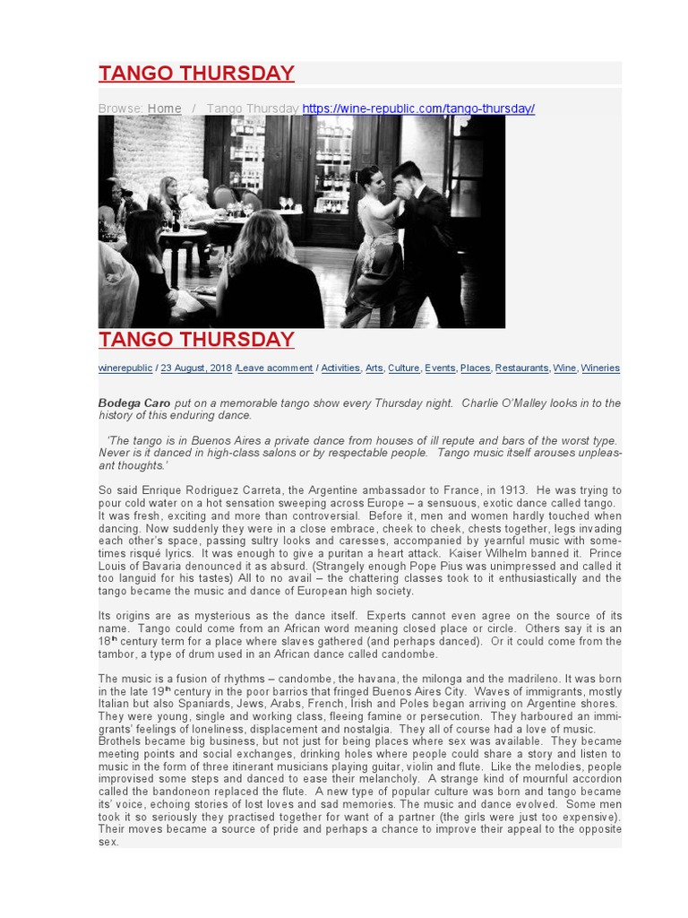TANGO | PDF | Tango