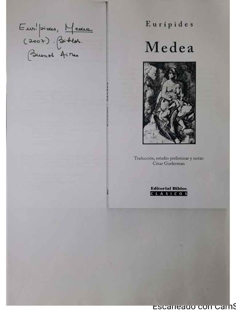 Medea - PDF BIBLOS PDF | PDF