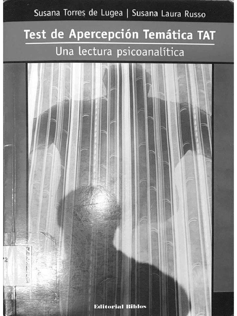 Test de Apercepción Temática TAT - Susana Torres de Lugea (LIBRO) PDF | PDF
