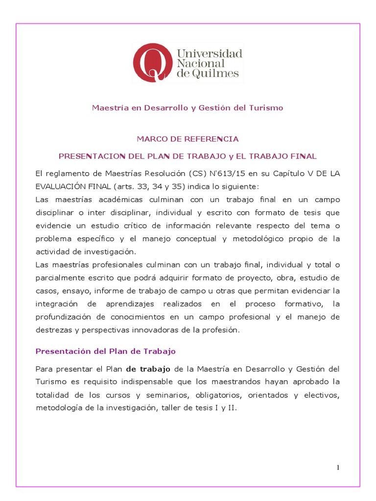 Marco de Referencia - Trabajo Final MAESTRIA 2022 PDF | PDF
