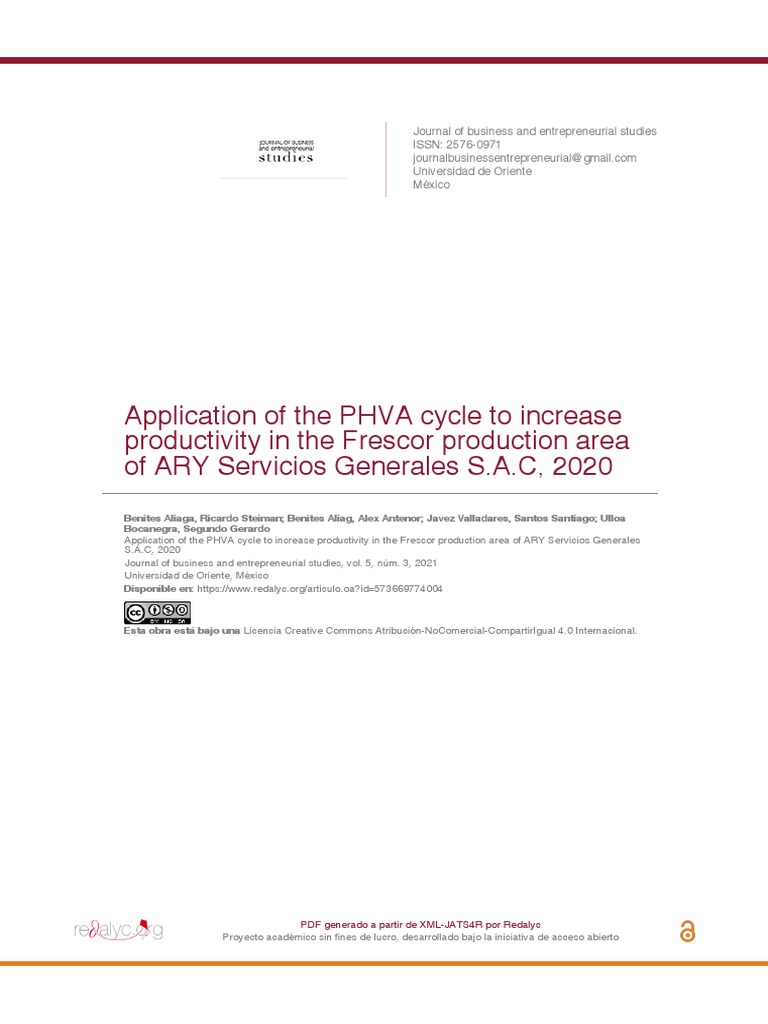 Aplicación Del PHVA PDF | PDF | Quality Management | Methodology