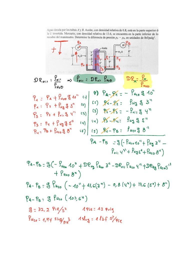 Ejercicios Fluidos | PDF