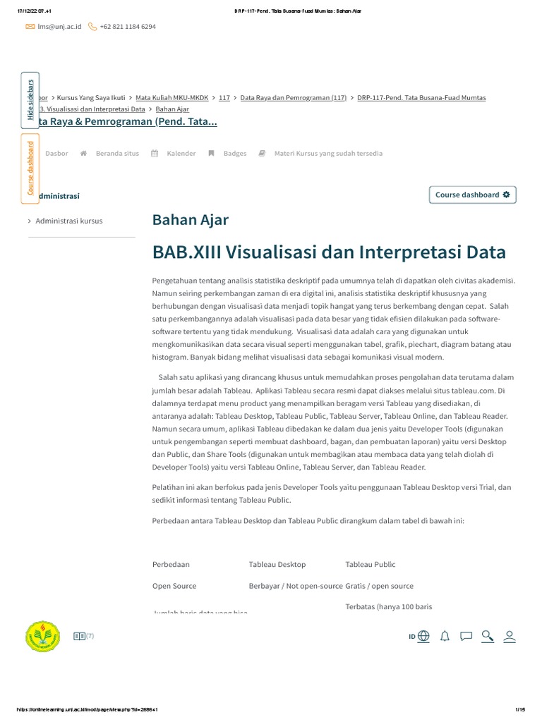 Visualisasi Dan Interprestasi Data PDF | PDF