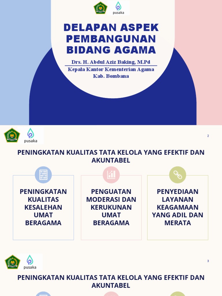 Pembangunan Agama: 8 Aspek Utama | PDF