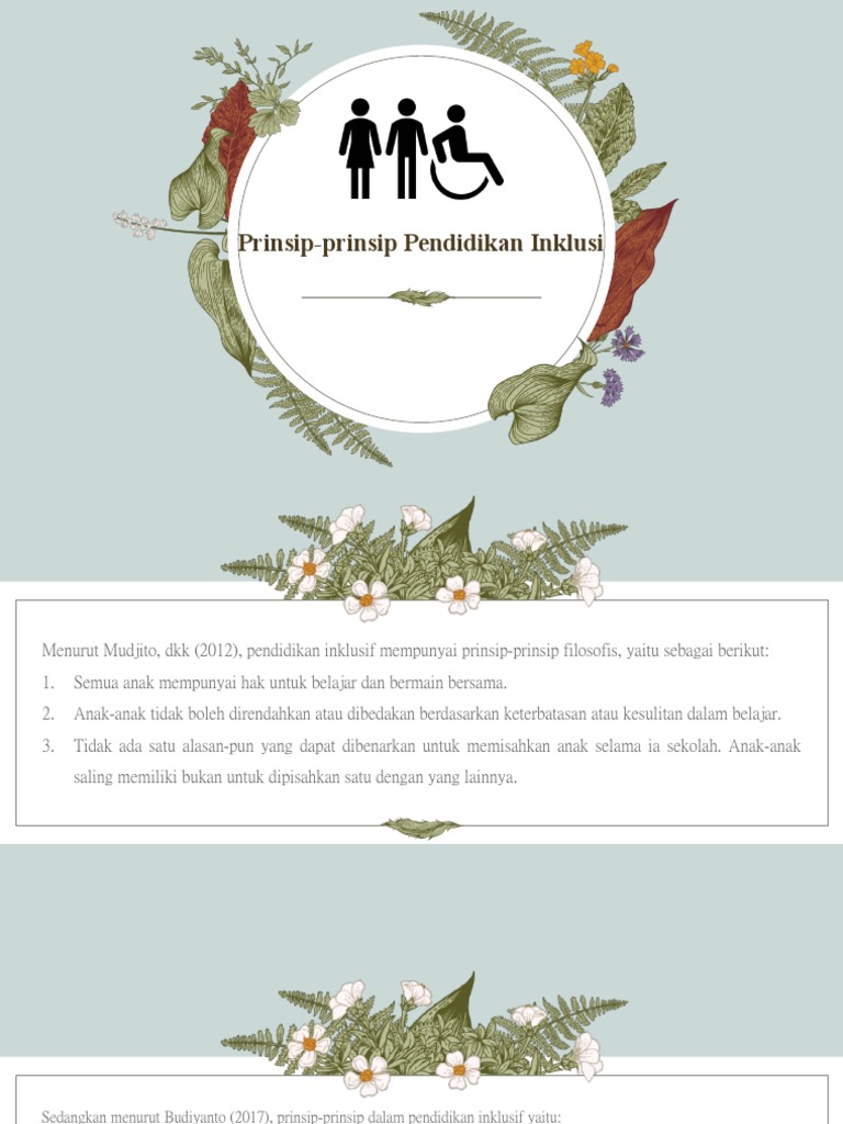 Prinsip Pendidikan Inklusi | PDF