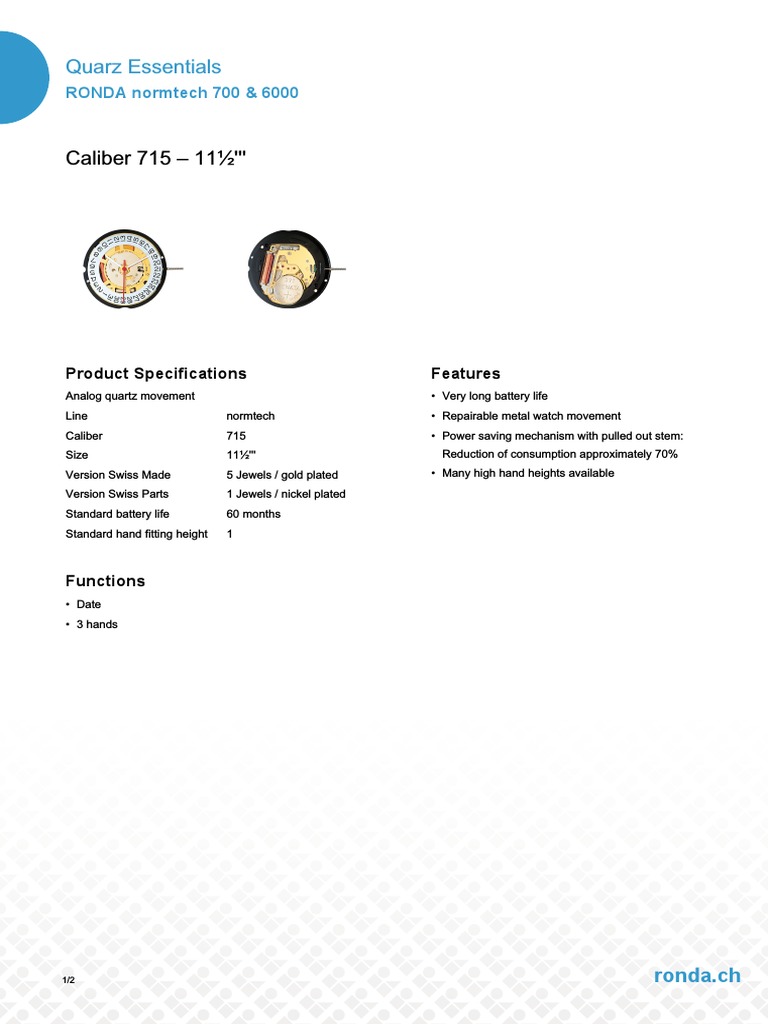Datasheet 715 PDF | PDF