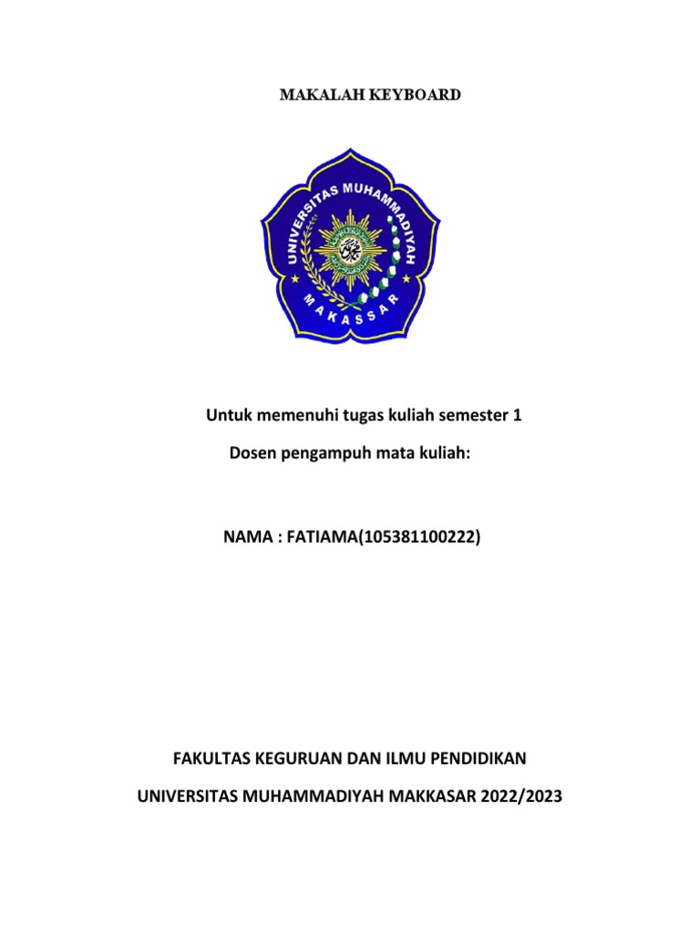MAKALAH KEYBOARD Fati | PDF