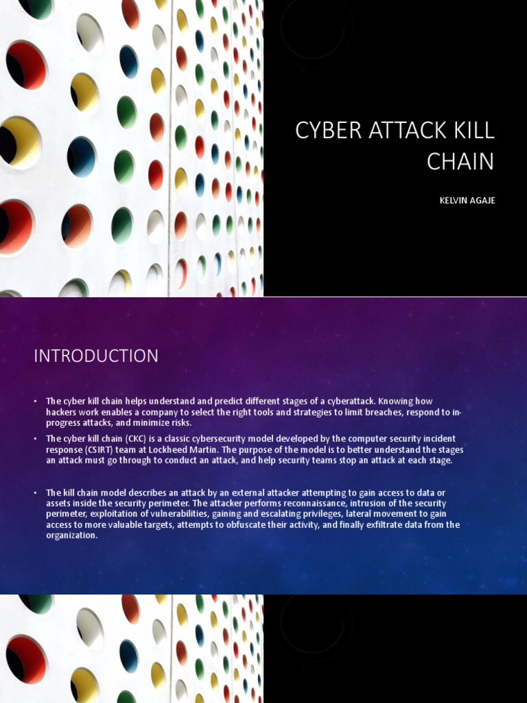Cyber Attack Kill Chain | PDF