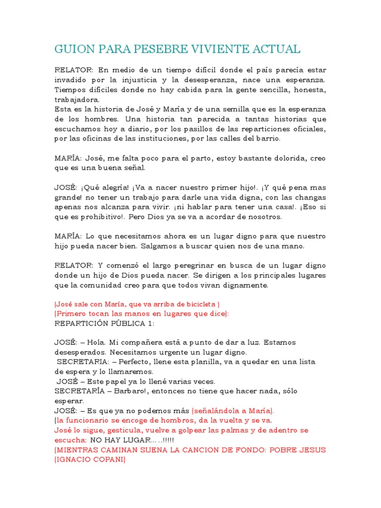 Guion para Pesebre | PDF