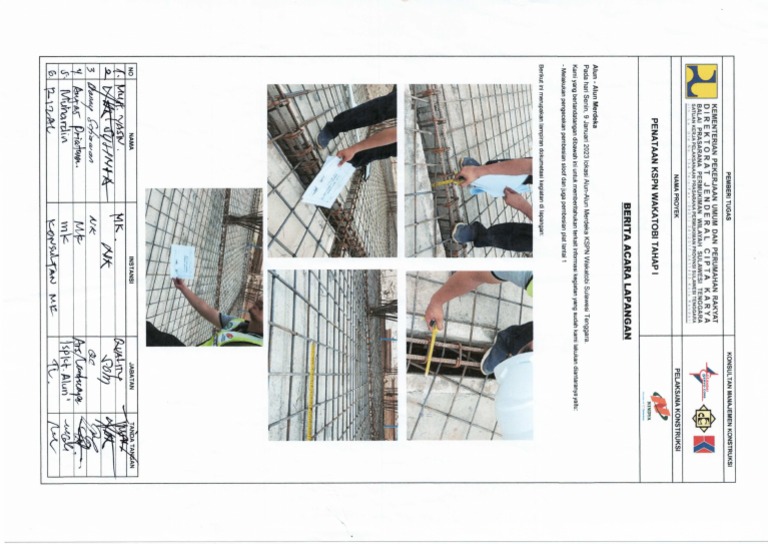 BA Lapangan 09 Januari 2023 PDF | PDF