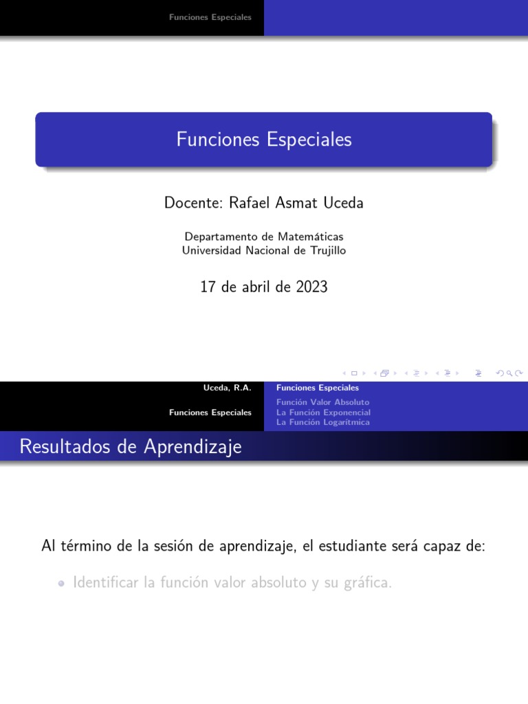 Funciones Especiales PDF | PDF