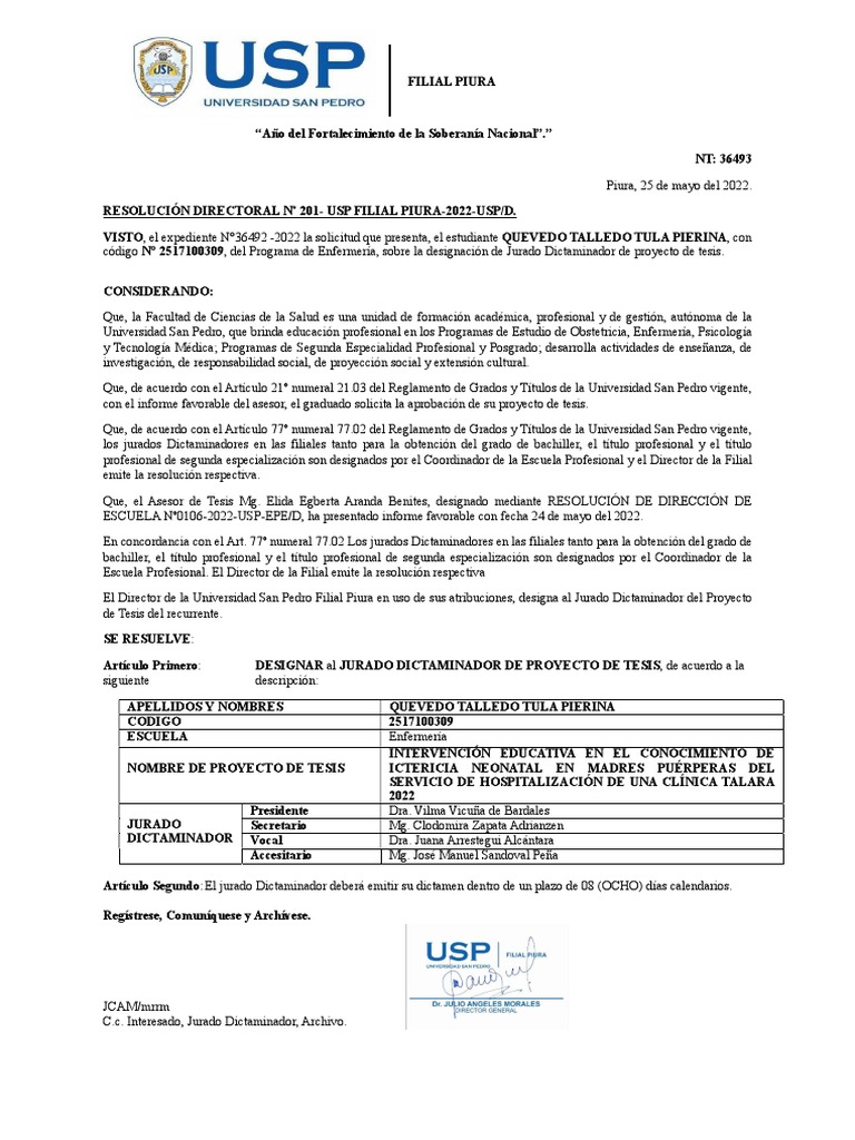 Resol. Anterior JDP - Quevedo Talledo PDF | PDF
