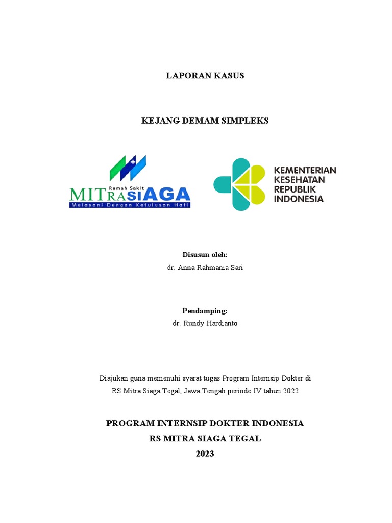 Kejang Demam Simpleks: Kasus dan Penanganan | PDF