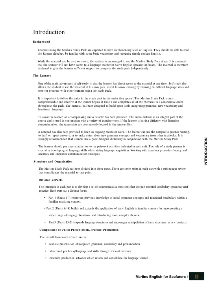 Marlins Study Pack 1 - 5-5 PDF | PDF | Vocabulary | Learning