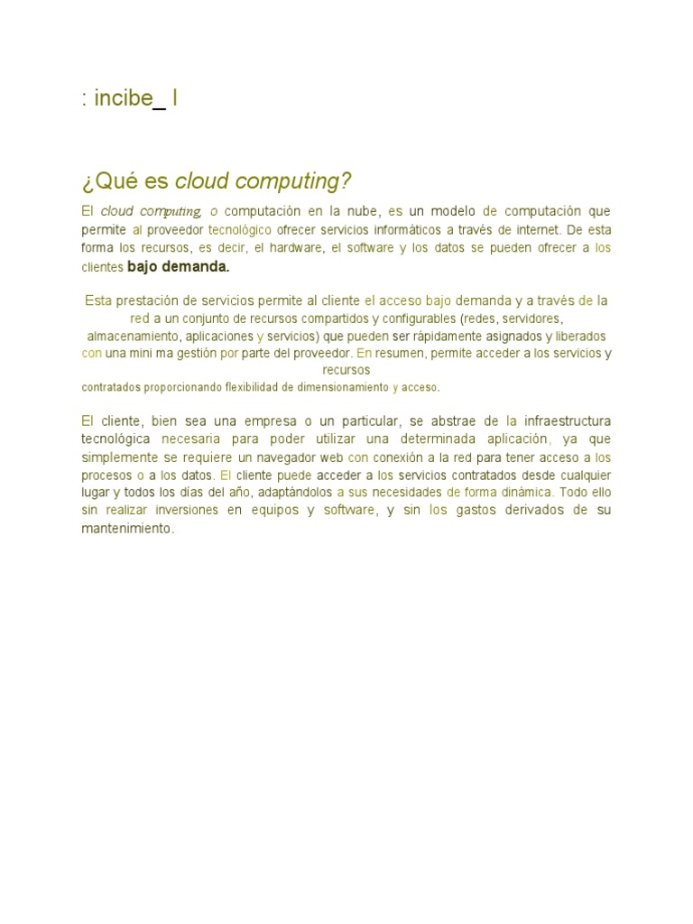 Lectura. Guia-Cloud-Computing | PDF | Informática