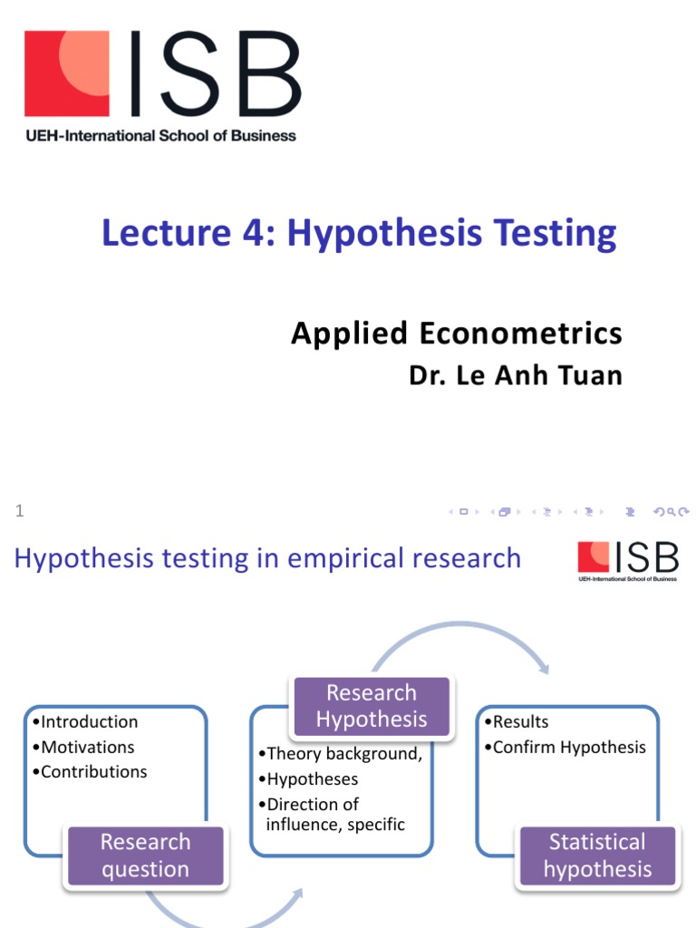 AE 2023 Lecture4 PDF | PDF | P Value | Statistical Significance