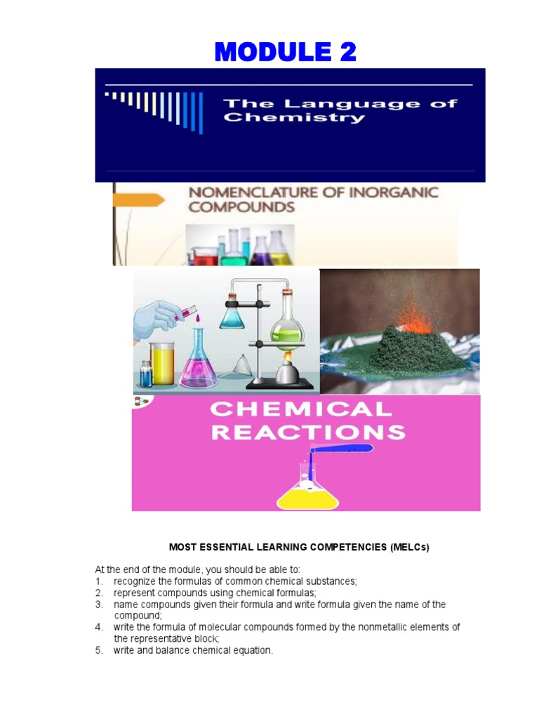 General - Chemistry 1 Module 2 AY 2022 2023 | PDF | Ion | Chemical Compounds